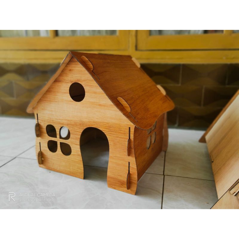 Jual Rumah kucing kelinci cat house rabbit house kandang hewan | Shopee ...