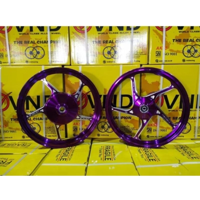 Jual velg vnd ak55 untuk motor beat, vario125, fizr, mx-king,aerox, z1, mio | Shopee Indonesia