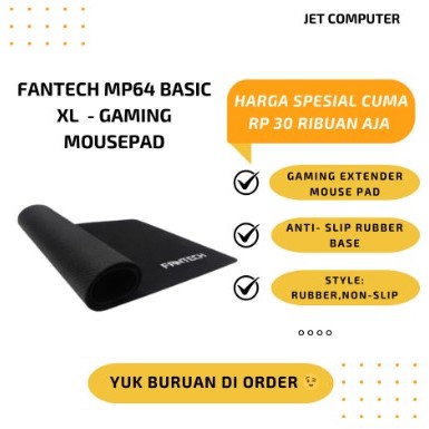 Jual Fantech MP64 Basic XL Gaming Mousepad Original | Shopee Indonesia