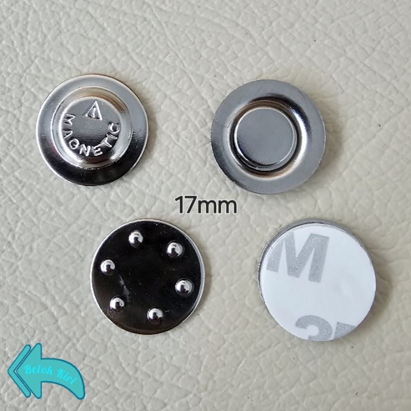 Jual Magnet Bulat 17mm Magnet Pin Lencana Magnet Coution Magnetic ...