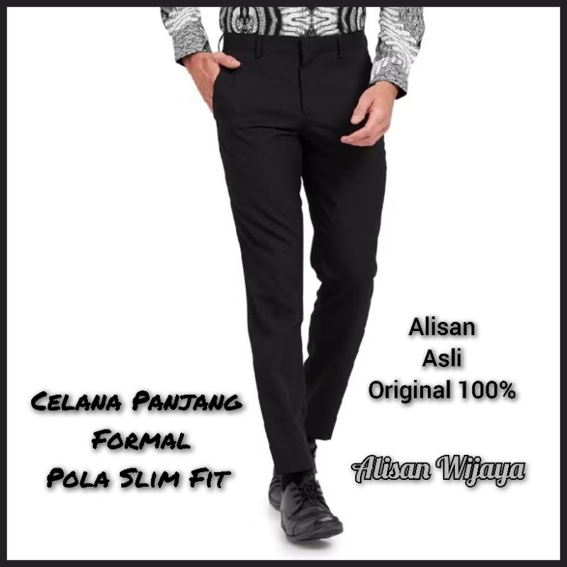 Jual Celana Panjang Alisan Pola Slim Fit Untuk kegiatan Formal dengan ...