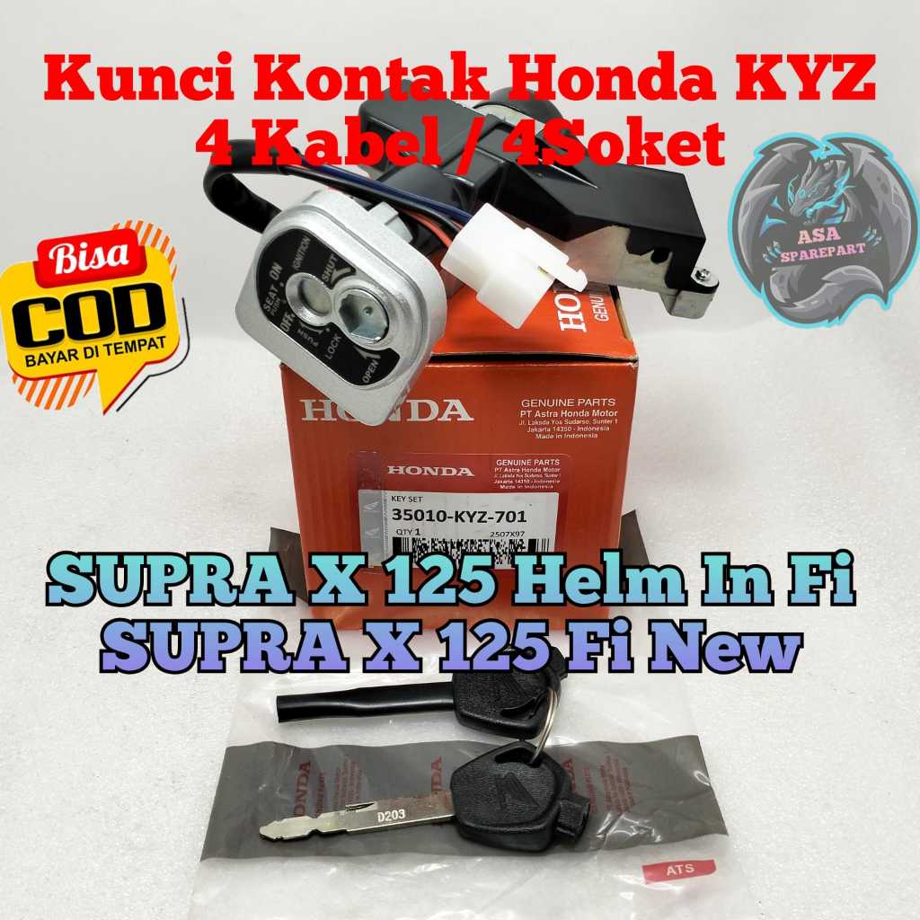 Jual Kunci Kontak KYZ Asli Original Honda Supra X 125 FI / Injeksi New ...