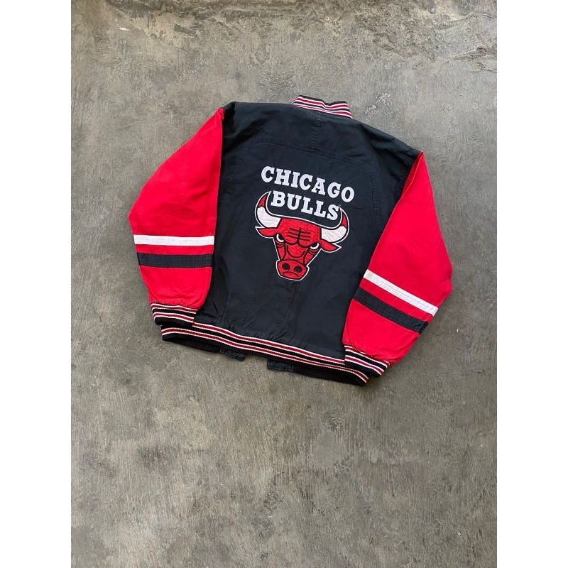 Jual Vintage Varsity Jacket Starter NBA Chicago Bulls Reversible ...