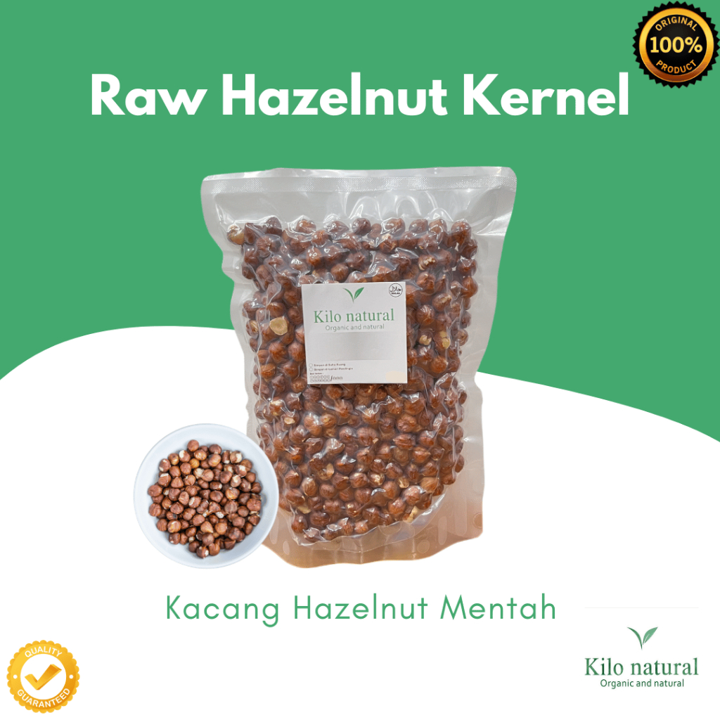 Jual Raw Hazelnut Kernel 500gr / Kacang Hazelnut Mentah 500gram ...