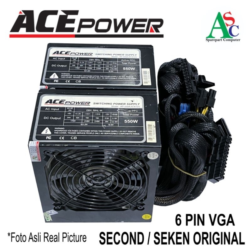 Jual Powersupply PSU Ace Power 550W Pure, PSU Enlight 420W Pure ...