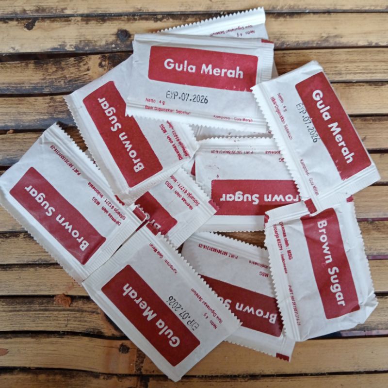 Jual ECERAN - BROWN SUGAR / GULA MERAH SACHET PER SAJIAN (1 SACHET ...