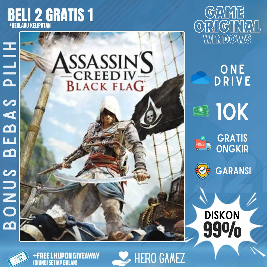Jual ASSASIN CREED BLACK FLAG - LINK DOWNLOAD - GAME PC - GAME LAPTOP ...