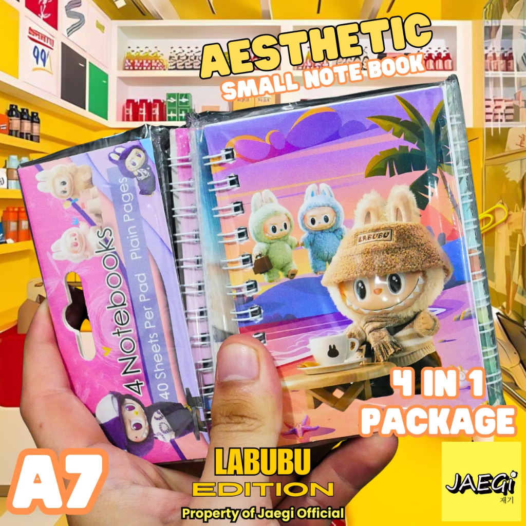 Jual JAEGi - Labubu Cute Monster 4 in 1 Note Book Premium Paket ...