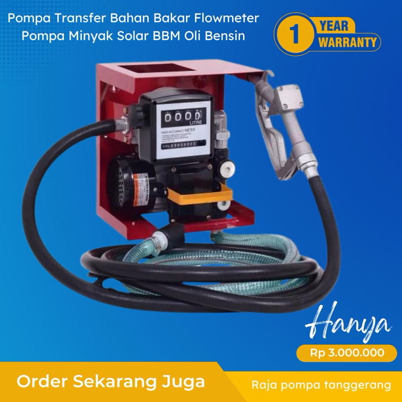 Jual Pompa solar/minyak BBM Flow meter 4Digit 220V 1Set Fuel pump ...