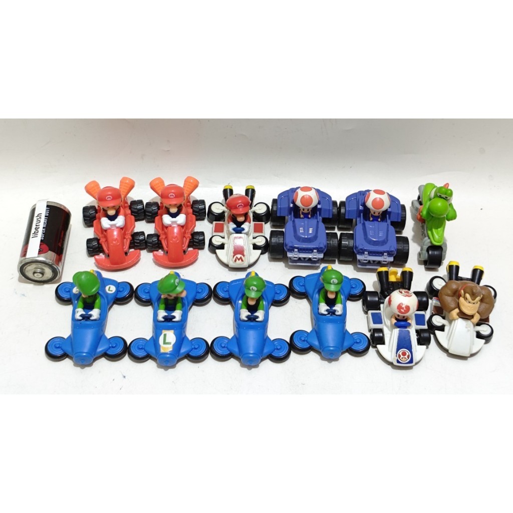 Jual Set happy meals mcd Mario kart 8 mario luigi toad yoshi donkey ...