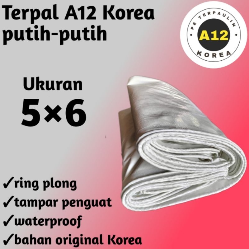 Jual terpal 5×6 type A12 putih-putih | Shopee Indonesia