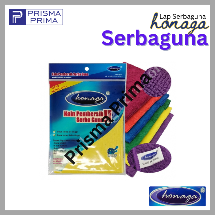 Jual Kain Lap Microfiber Honaga Serba Guna Ekonomis Pembersih 40 x 40 ...