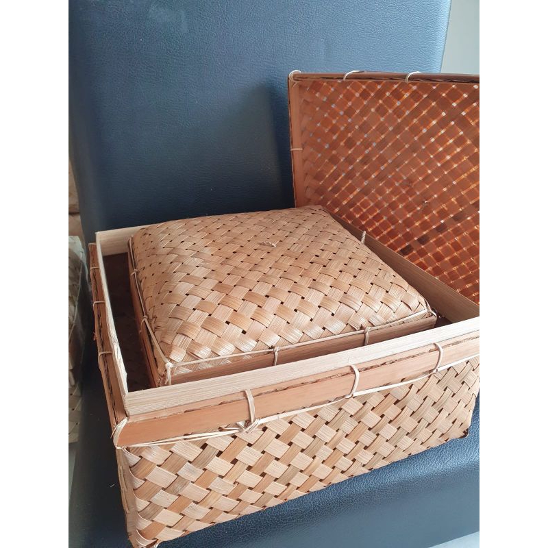 Jual Rotan /Bambu Anyaman / Kotak Hampers Bambu Anyam / Kotak Hampers ...