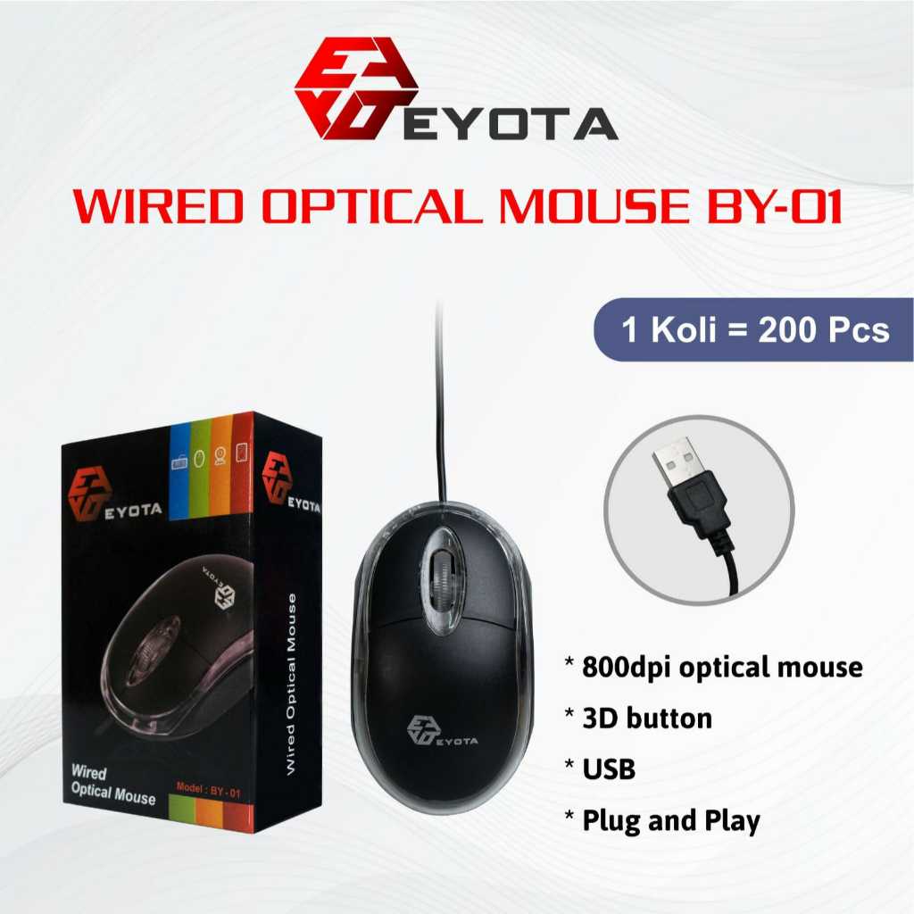 Jual Eyota Mouse USB Optical / Muse USB Standard | Shopee Indonesia