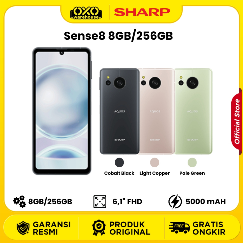 Jual Sharp Hp AQUOS Sense8 8GB/256GB Garansi Resmi | Shopee Indonesia