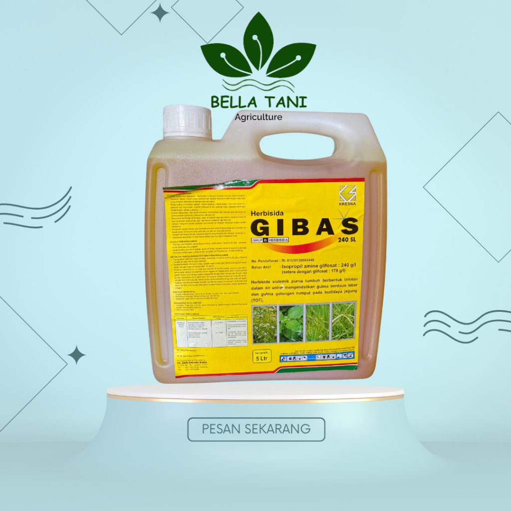 Jual HERBISIDA GIBAS 240 SL 5 LITER | Shopee Indonesia