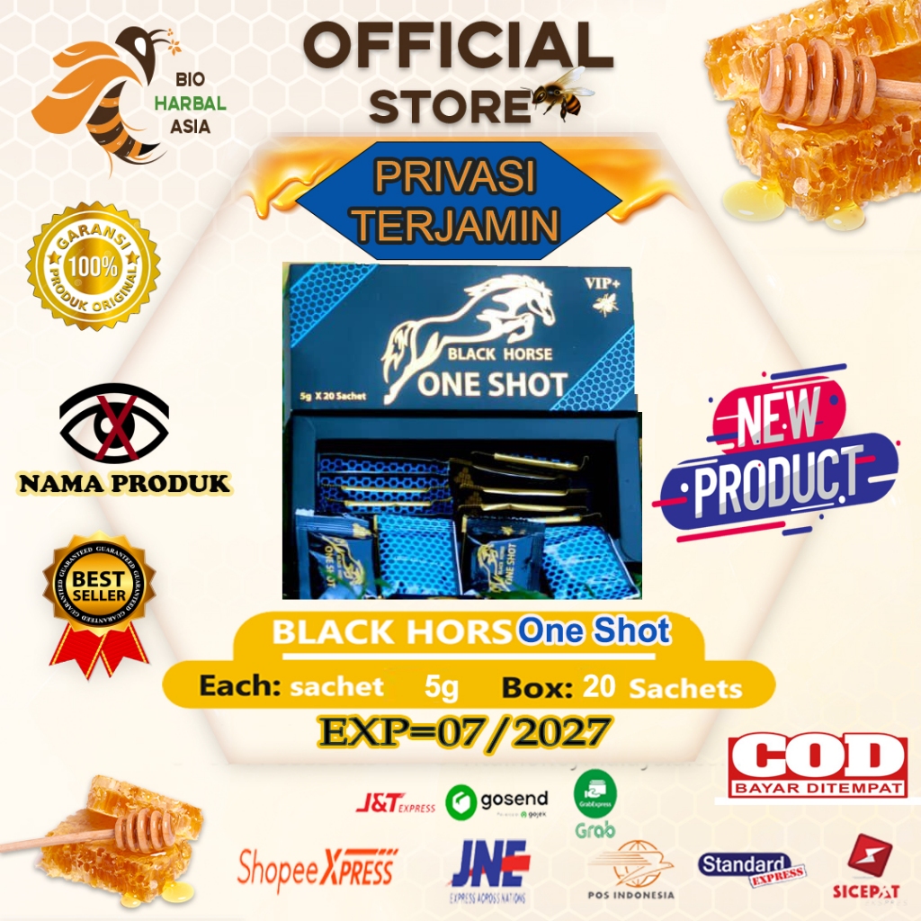 Jual Black Horse One Shot box-20 Sachet 5G | Shopee Indonesia