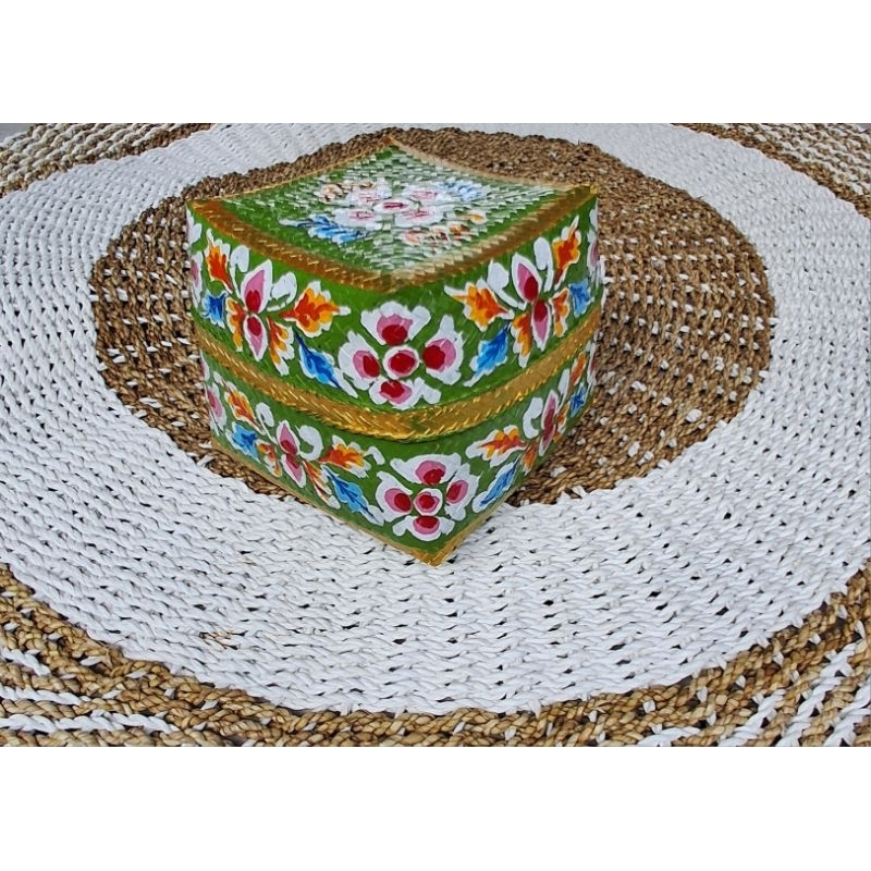 Jual KEBEN BALI LUKIS UKURAN 20 CM WARNA HIJAU MUDA | Shopee Indonesia