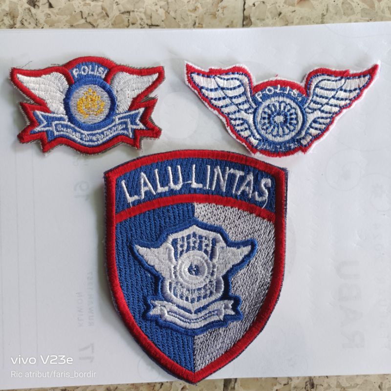 Jual BET BORDIR LOGO LAMBANG POLISI LALU LINTAS TERBARU LOGO LANTAS ...