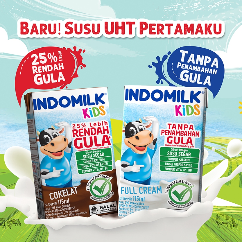 Jual 5Pcs - Indomilk Susu UHT Kids 115ml | Shopee Indonesia
