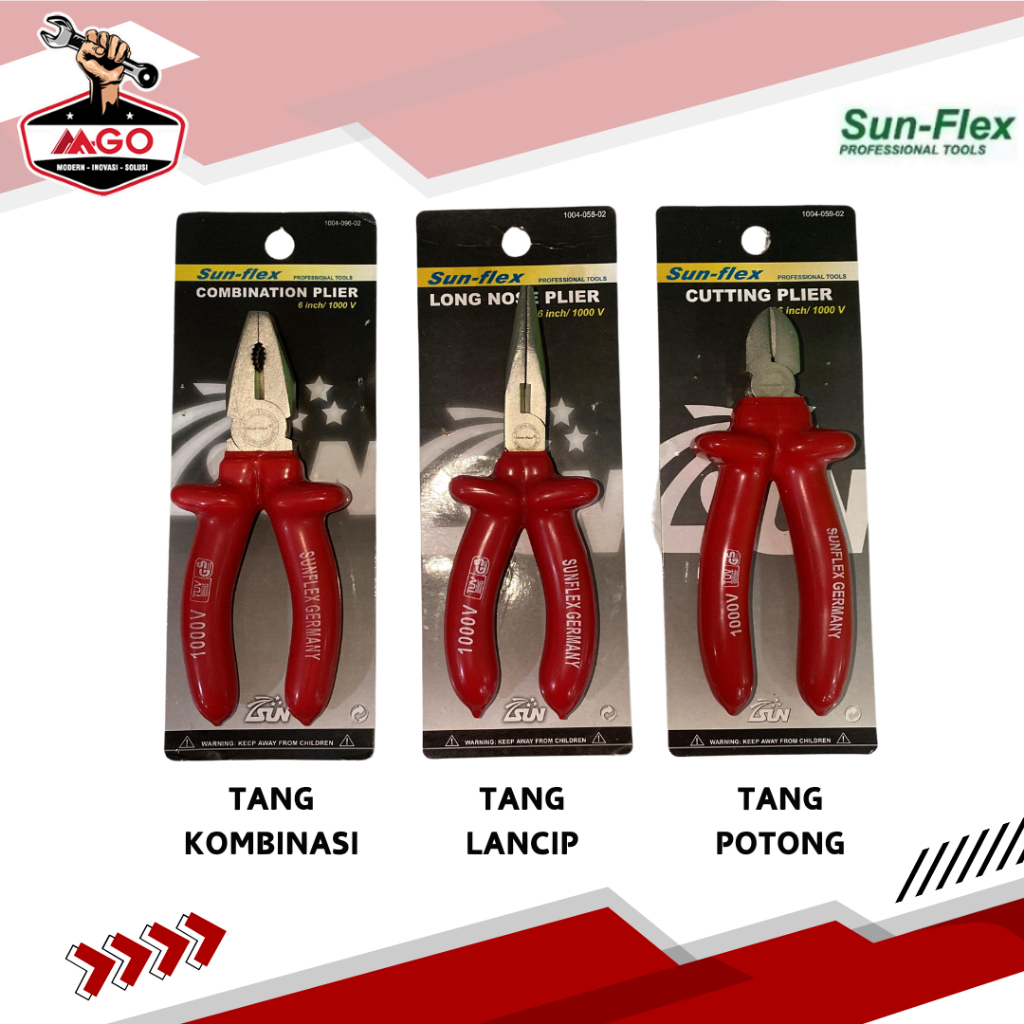 Jual Sunflex Tang Kombinasi / Tang Potong / Tang Lancip / Tang Listrik ...