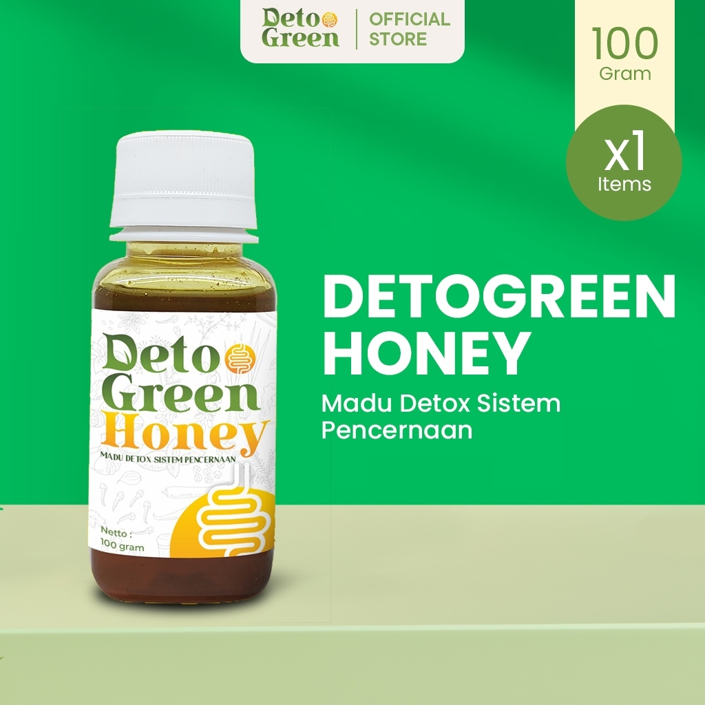 Jual DETOGREEN HONEY Madu Detox Herbal Alami 100 Gram | Shopee Indonesia
