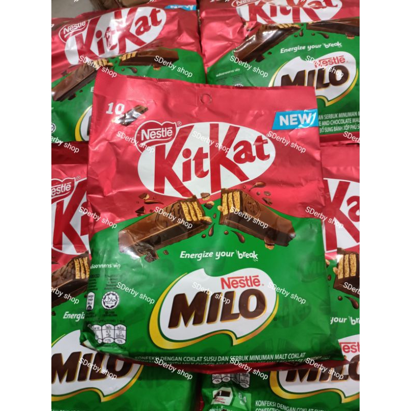 Jual Kitkat Milo Chocolate New Varian Coklat Isi 10 | Shopee Indonesia