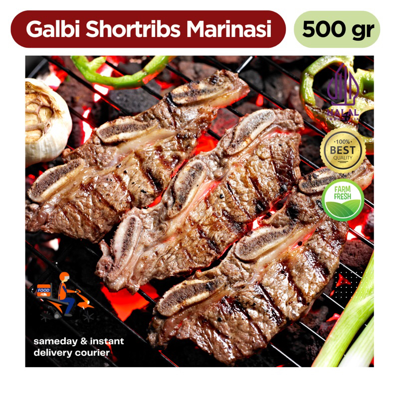 Jual AUS Galbi Ready to grill marinasi 500 gram HALAL siap panggang ...