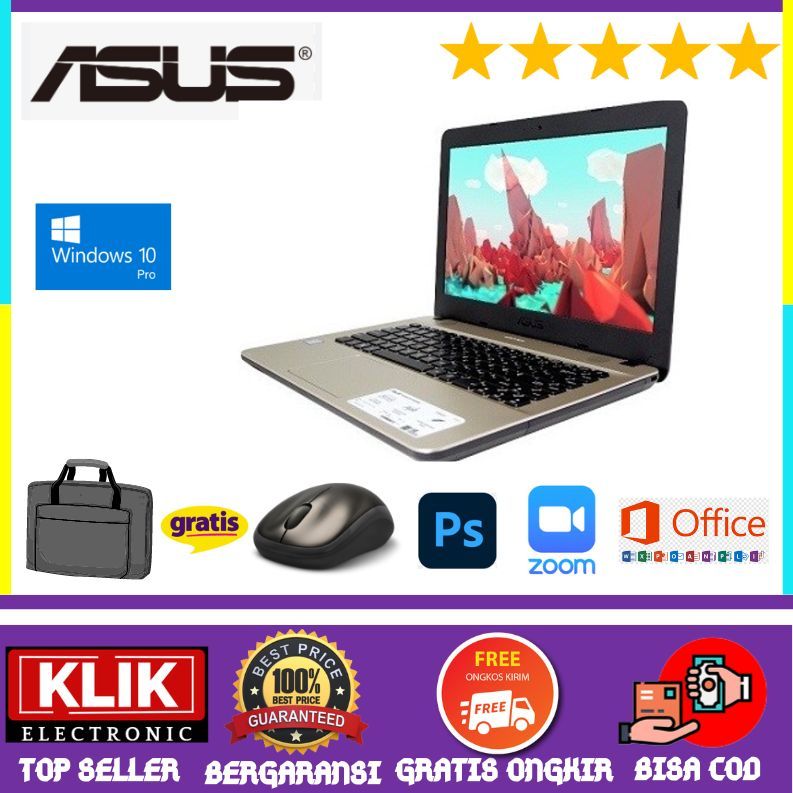 Jual BONUS TAS !! LAPTOP ASUS X441 / RAM 4GB - 512GB SSD / 14" / WIN 10 ...