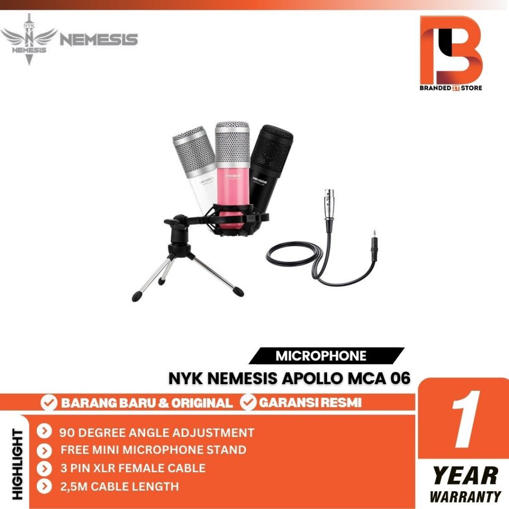 Jual Mic NYK NEMESIS Apollo MCA06 MCA-06 MCA 06 Condenser Microphone ...
