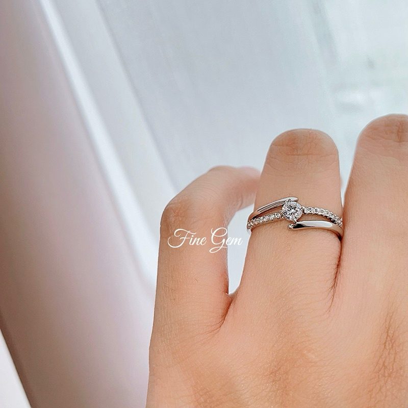 Jual FINE GEM Rumi Ring in Silver / Cincin wanita / Cincin silver / Cincin lapis emas / Cincin ...