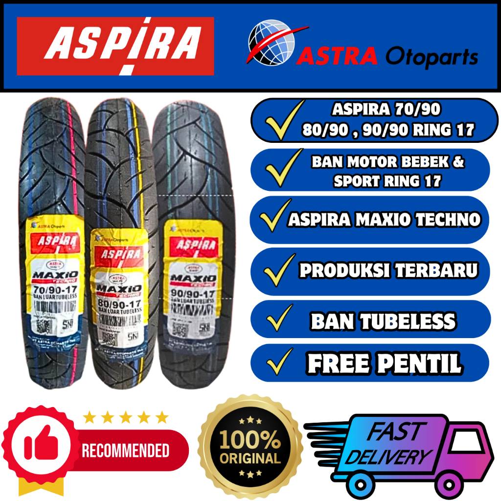 Jual BAN LUAR ( 70/90-17 , 80/90-17 , 90/90-17 ) MOTOR SUPRA X 125 ...