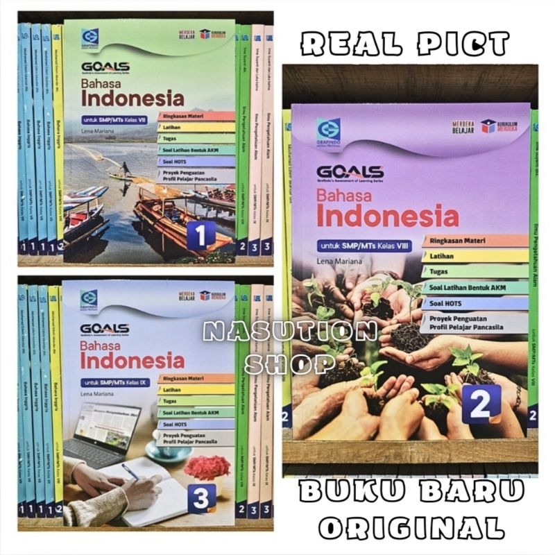 Jual Goals Bahasa Indonesia Kelas 7 8 9 SMP/MTs Grafindo Kurikulum Merdeka - Buku Soal 1 2 3 KM ...