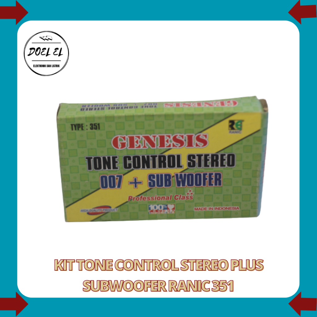 Jual KIT TONE CONTROL STEREO 007 PLUS SUB WOOFER RANIC TYPE 351 ...