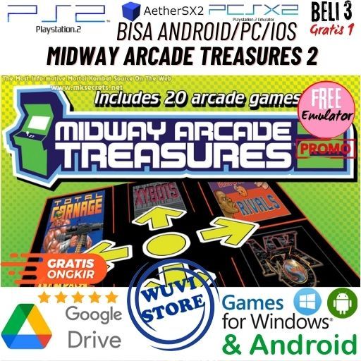 Jual PS 2 Midway Arcade Treasures 2 | Bisa di PC / Android / IOS Plus Emulator | Beli 3 Gratis 1 ...