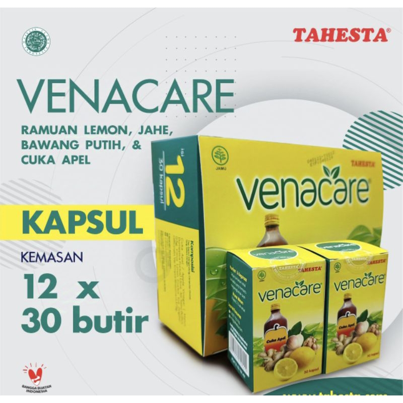 Jual Tahesta Venacare 12 botol (Kapsul) | Shopee Indonesia