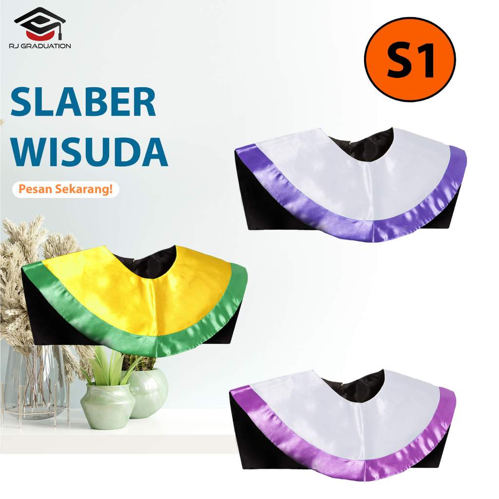 Jual Slaber Wisuda Dewasa/ Sleber/ Sleber Wisuda/ Slabber/ Kerah Wisuda ...