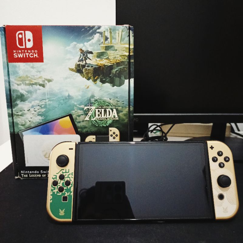 Jual Nintendo Switch OLED OFW Zelda TOTK Edition | Shopee Indonesia