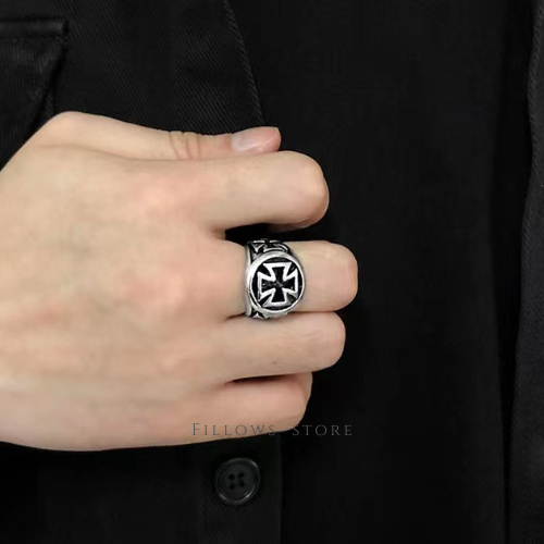 Jual Cincin Salib Crusader Aksesoris Vintage Retro Punk Hip Hop Antik ...