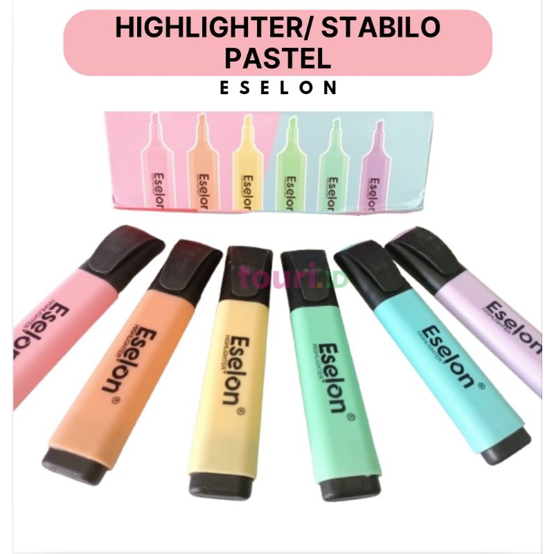Jual Highlighter Pastel / Stabilo Warna-warni Eselon / Stabilo Pastel ...