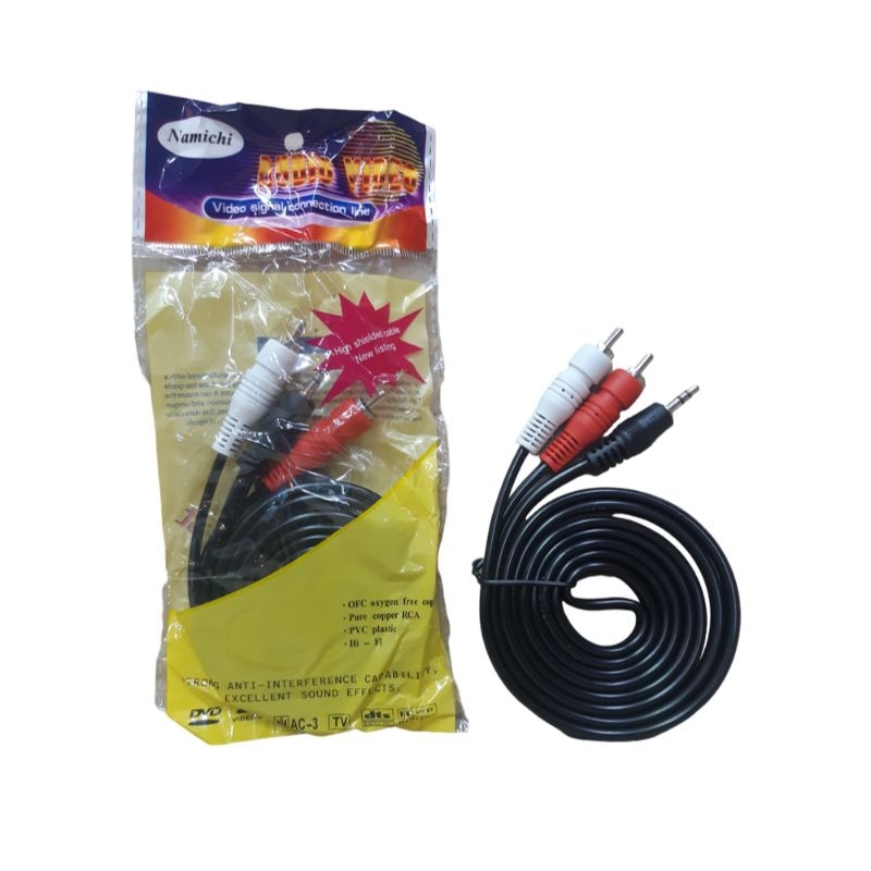 Jual Kabel RCA AV Video Setopbox STB TV NAMICHI tipe 3-1/ 3-3 / 2-1 ...