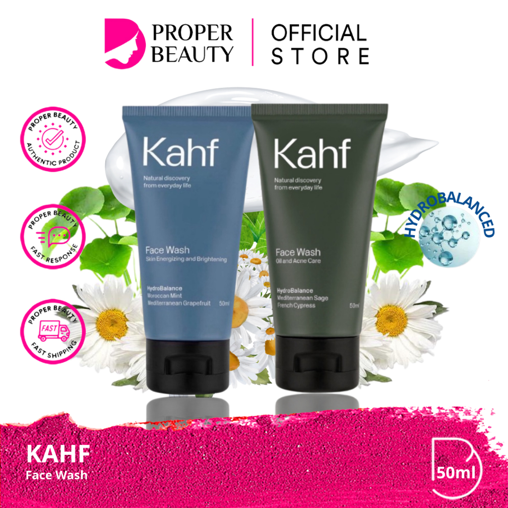 Jual KAHF Face Wash 50ml Indonesia / Sabun Wajah Pria / Skin Energizing ...