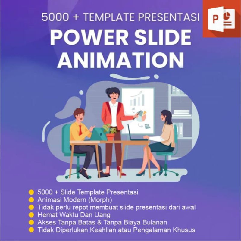 Jual POWER Slide Animations 5000+ Template Presentasi Powerpoint Digital Produk | Shopee Indonesia