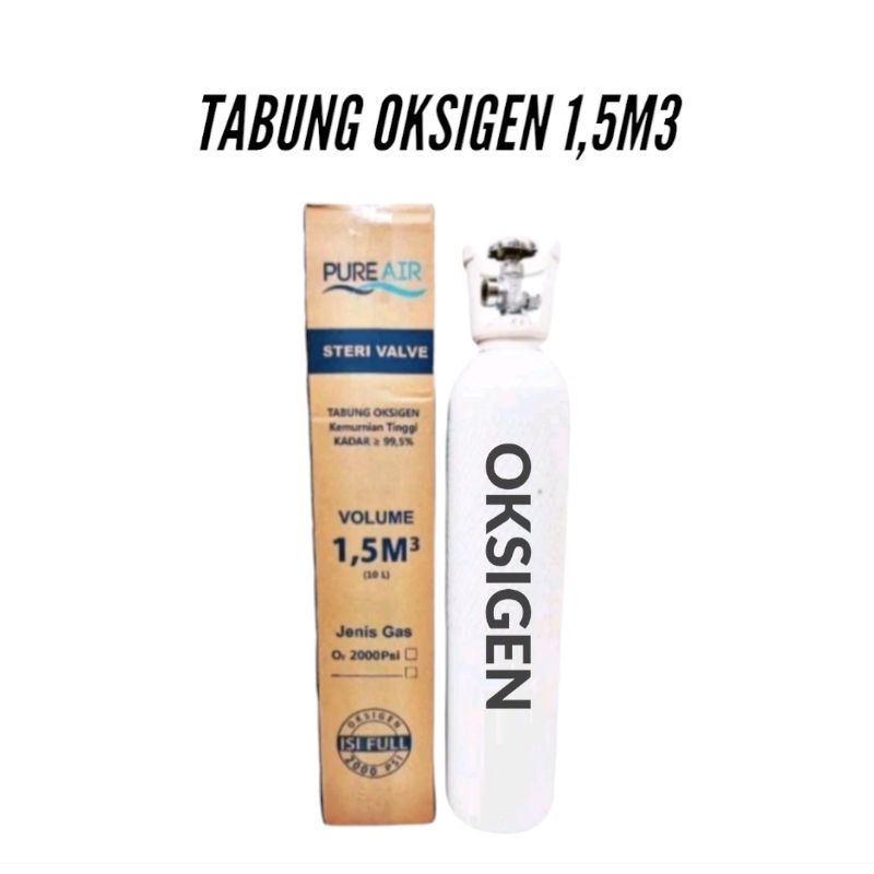 Jual Tabung Oksigen 1,5m3 + Isi Oksigen | Shopee Indonesia