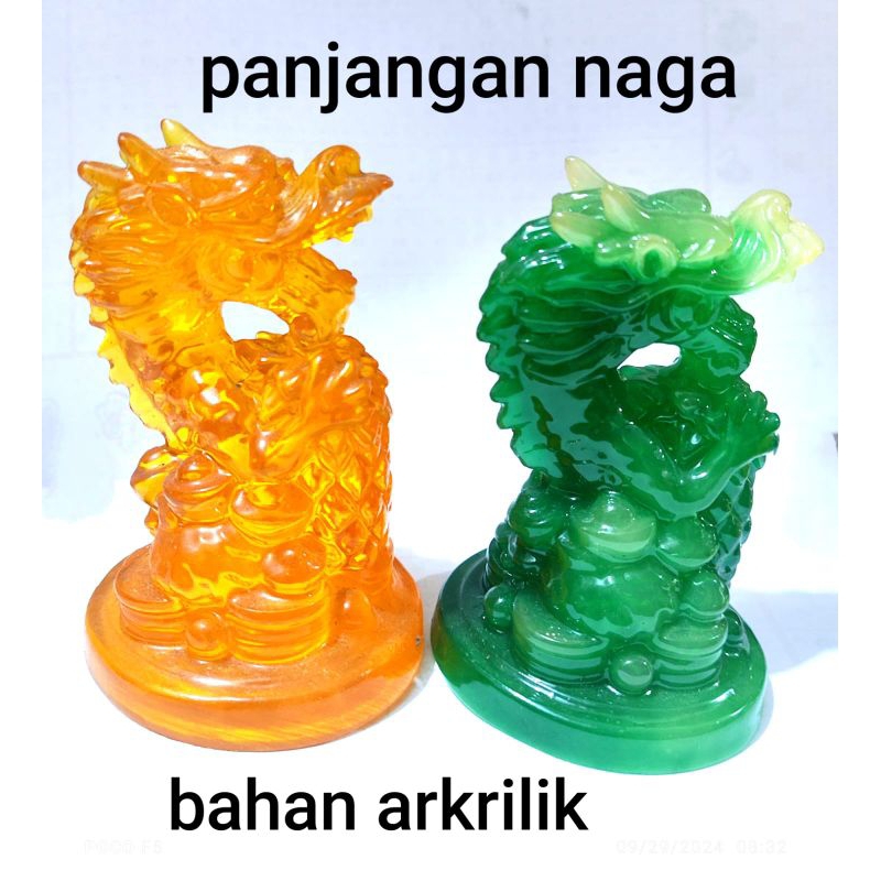 Jual dekorasi panjangan fengshui patung shio naga dragon arkirilik giok ...