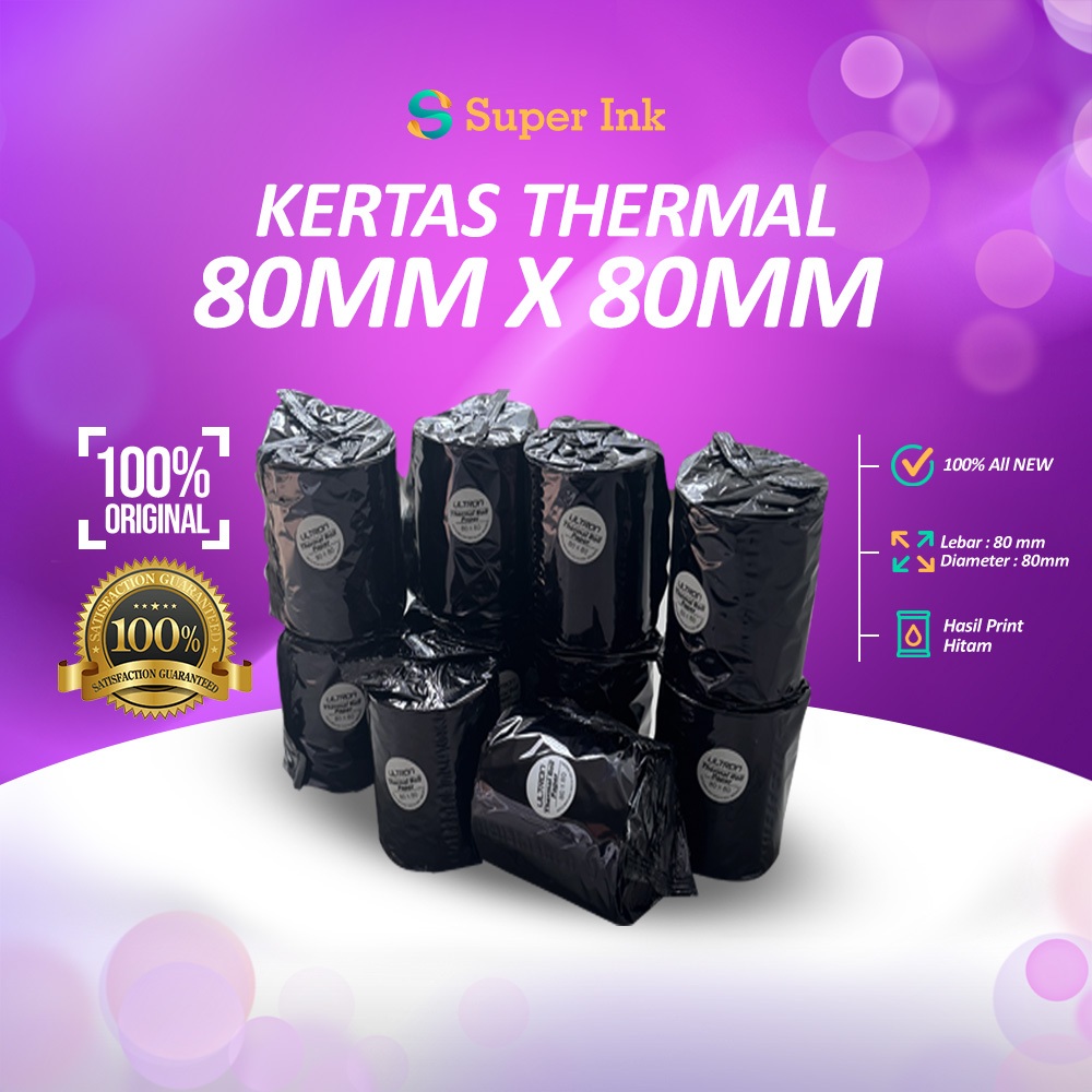 Jual Kertas Thermal Ukuran 80 x 80 Paper Roll | Shopee Indonesia
