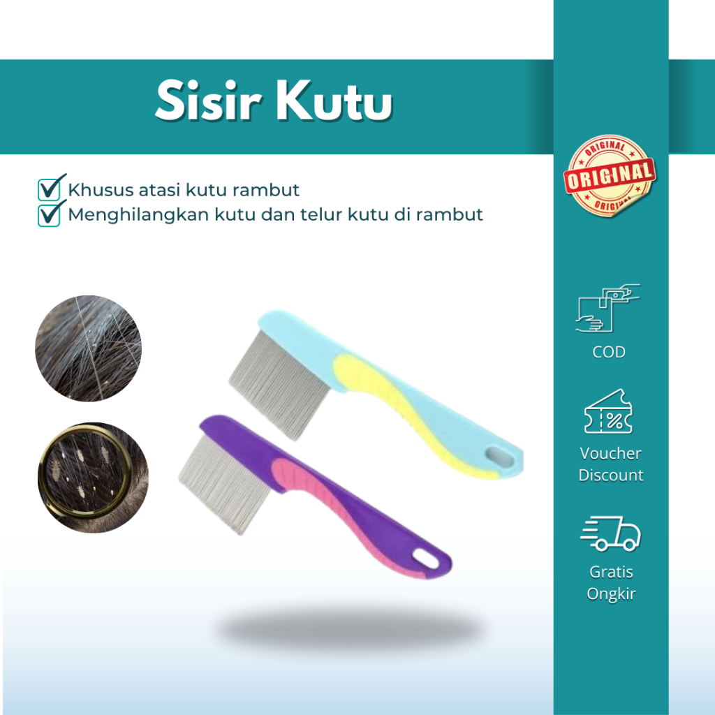 Jual Sisir Kutu Ketombe Rambut Serit Gagang Serit Besi | Shopee Indonesia