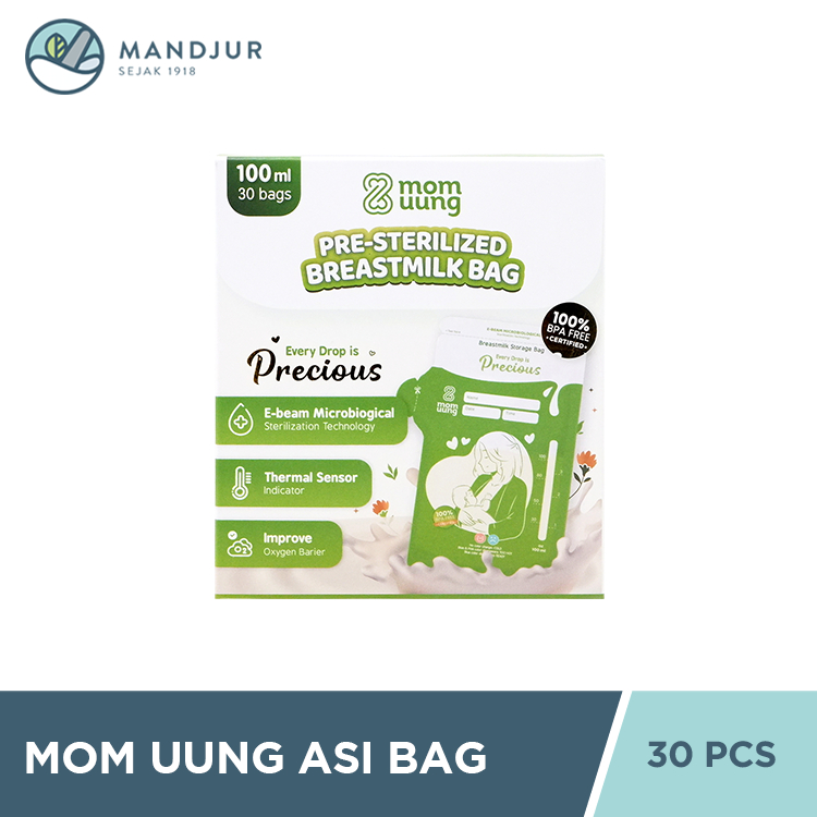 Jual Mom Uung Asi Bag 100 mL 30 Pcs - Kantong Penyimpanan ASI | Shopee ...