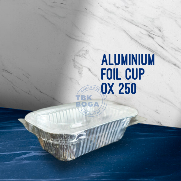 Jual Aluminium Foil Cup OX 250 ( 250 ml / 10 pcs ) Wadah Alum | Shopee Indonesia