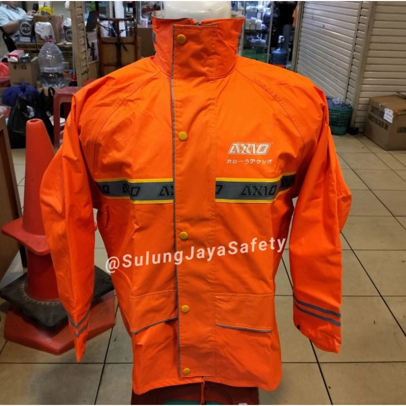 Jual Jas Hujan AXIO Europe 882 Warna Orange Lengkap - Raincoat Axio ...